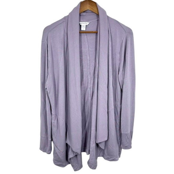 Athleta | Sweaters | Athleta Modal Purple Cardigan Sweater Duster Open ...